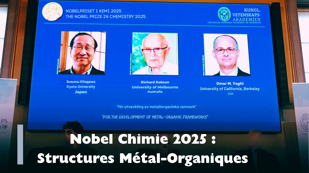 Nobel Chimie 2025 : Structures Métal-Organiques