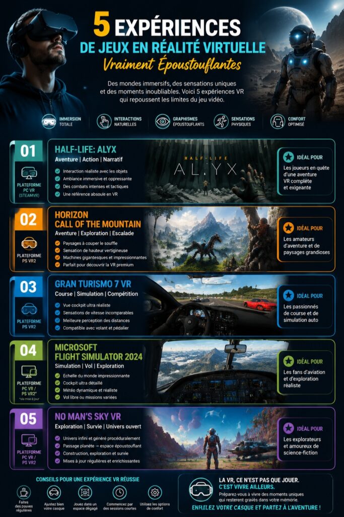 Expériences De Jeux En Réalité Virtuelle
